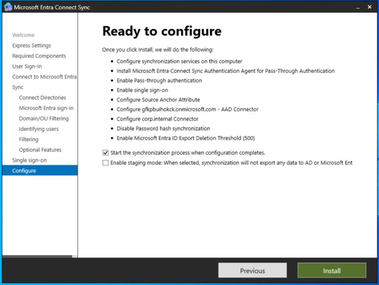 Installation des Microsoft Entra Connect Tools: Schritt-für-Schritt ...